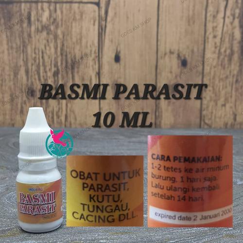 Jual BASMI PARASIT 10 ML Obat Burung kena Kutu, Cacing, Tungau dan ...