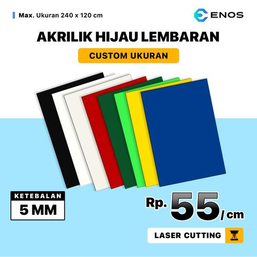Jual Acrylic Akrilik Custom Potong Lembaran Potong Laser 5mm - Hitam ...