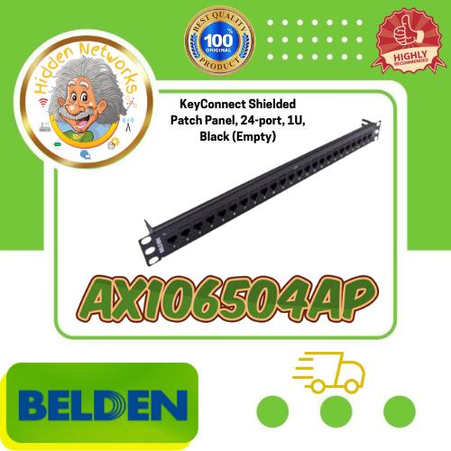 Jual Belden AX106504AP Blank Patch Panel 24 port Cat-5e / Cat-6 AX106504-AP Black - Jakarta ...