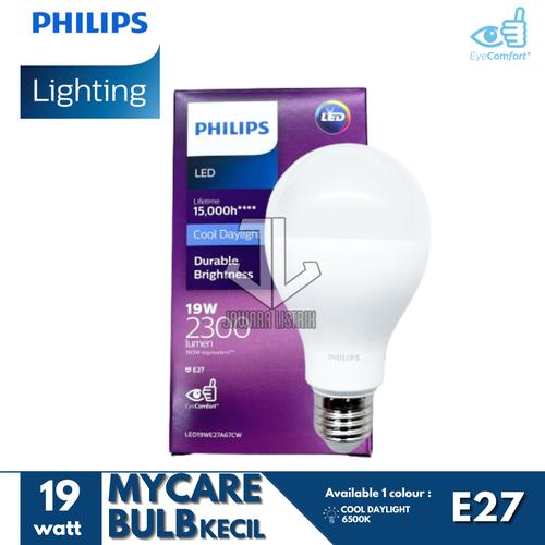 Jual PHILIPS LED MYCARE 19W LAMPU BULB E27 19 WATT KECIL PUTIH KUNING ...