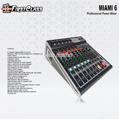 Jual Power Mixer 6 Channel FIRSTCLASS MIAMI6 | MIAMI 6 Original 2 x 550 Watt - Jakarta Barat ...
