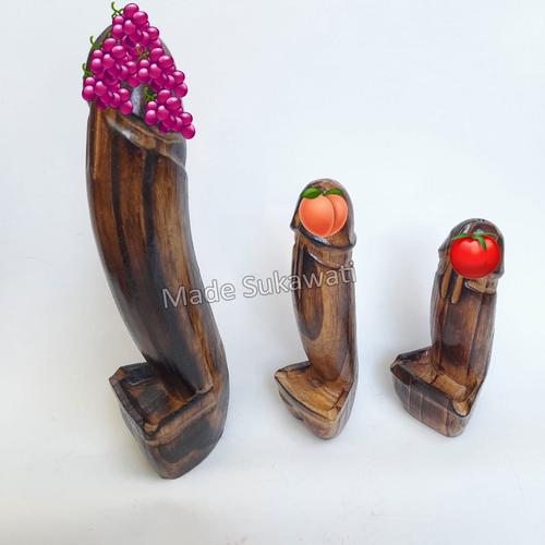 Jual Asbak kayu motif Lolok unik khas kerajinan handmade seni bali ...