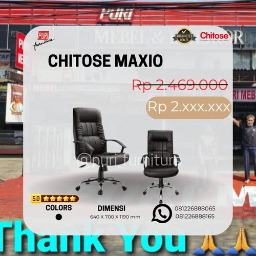 Jual KURSI KANTOR CHITOSE MAXIO (FT067) - Kota Semarang - Mebel Semarang Puri Furniture | Tokopedia