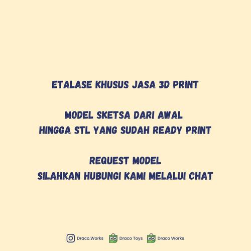 Jual Jasa Cetak 3D Print Printer Custom Multi Color Warna Banyak ...