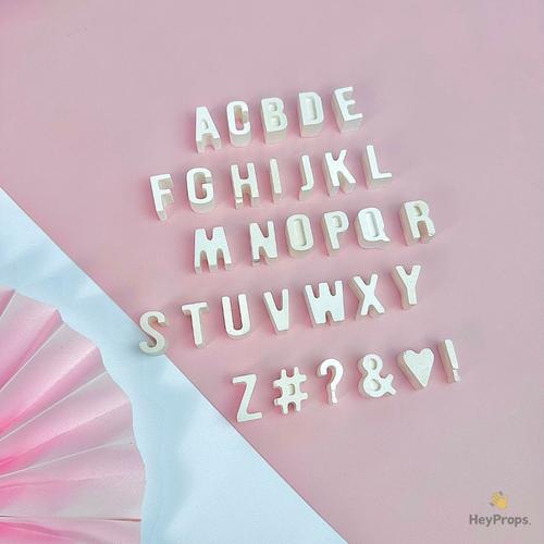 Jual Dekorasi Huruf Alphabet Concerete Satuan – Custom Nama, Desain ...