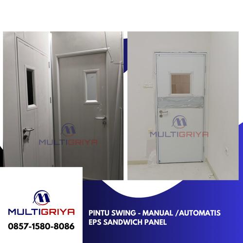 Jual PINTU Single Swing Sandwich Panel (L.80-100cm x T.210cm), Clean ...