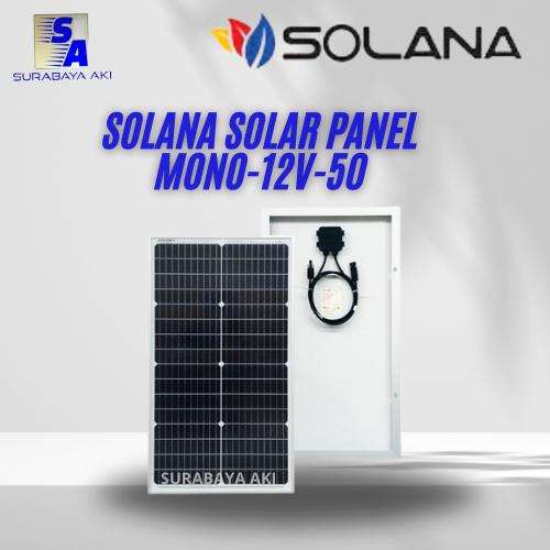 Jual SOLANA MONOCRYSSTALLINE SOLAR PANEL - MONO 12V 50 - 1 PACKING ...
