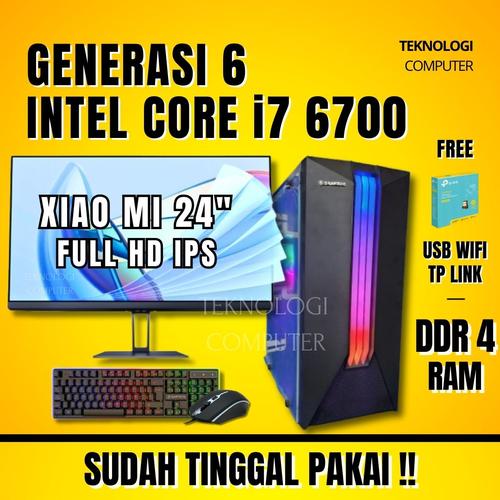 Jual Core i7 ‖ Gen 6 ‖ DDR 4 ‖ Full Set ‖ PC Rakitan ‖ Komputer CPU ...
