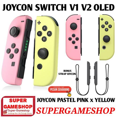 Jual Joycon Nintendo Switch Pastel Pink Yellow Joypad Switch V1 V2 ...
