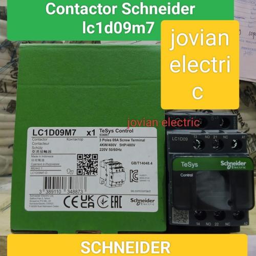 Jual Contactor Kontaktor Schneider Original LC1D09 LC1D09M7 LC1D 09M7 220v 25A 3phase 3P ...