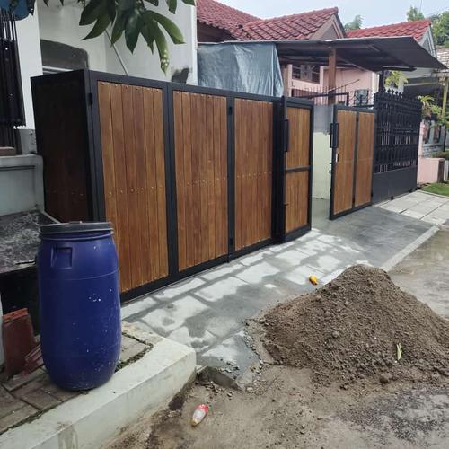 Jual pagar lipat kombinasi besi hollo dan GRC plank - Kota Tangerang ...
