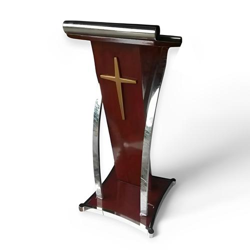 Jual MEJA PODIUM PIDATO STAINLESS MEWAH UNTUK GEREJA INDONESIA / MIMBAR ...
