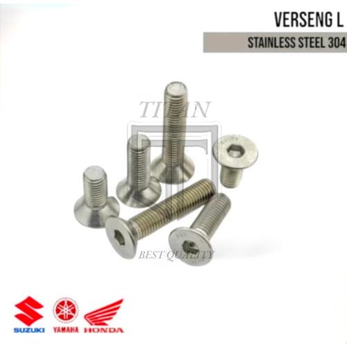 Jual BAUT JF M10 x 50 BAUT COUNTERSUNK SS304 BAUT JFL Baut FLAT 10mm ...