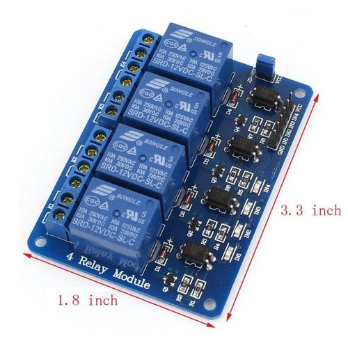 Jual 4 Channel Relay Module. 4 Channel Relay Module - 5V - Kota ...