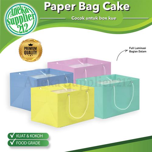 Jual Paper Bag Kue Cake Box - BABY BOY - BLUE BIRU |20x20x16 - Pink ...