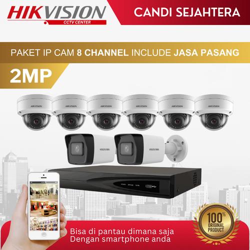 Jual PAKET CCTV IP CAM HIKVISION 2MP 8 KAMERA + INSTALASI - Kota ...