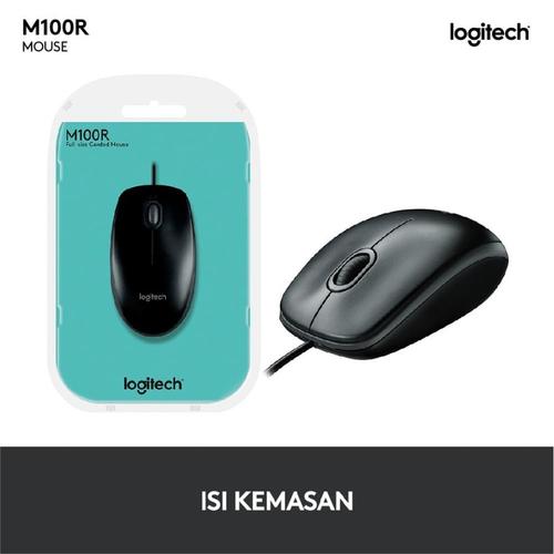 Jual LOGITECH MOUSE KABEL M100R / CABLE MOUSE M 100R / MICE M100R ...