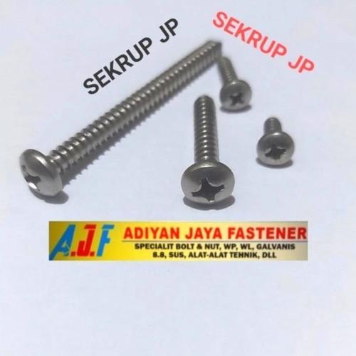Jual TAPPING SEKRUP JP / SEKRUP PAB / SELF TAPPING SCREW #8x3" INCHI SS ...