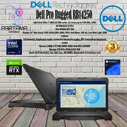 Jual Dell Pro Rugged RB14250 Ultra 7 165U 16GB DDR5 1TB SSD W11P - 3 ...