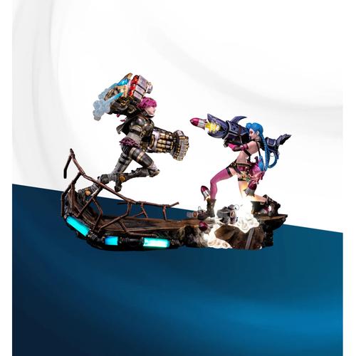 Jual [Official Arcane] Jinx and Vi Light Up 1/6 Scale Statue Bundle ...