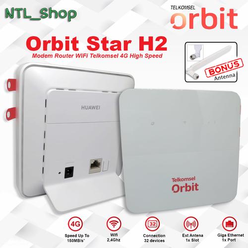 Jual Orbit Star H2 Modem Router WiFi Telkomsel 4G High Speed - Kota ...
