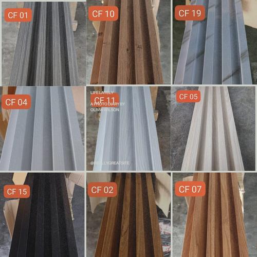 Jual Wpc Wood Wall Panel Chiara Wallpaper PVC Dekorasi Dinding 2.9m x16,8cm - CF01 - Jakarta ...