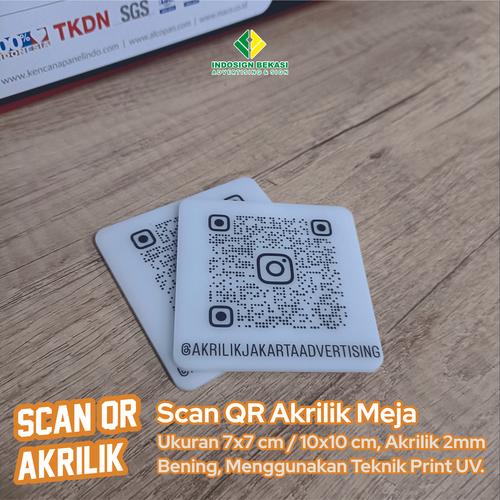 Jual Akrilik Meja Scan QR code | Print UV - Kab. Bekasi - Indosign ...