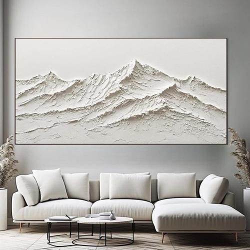 Promo Lukisan dinding gunung aesthetic texture modern art free packing ...