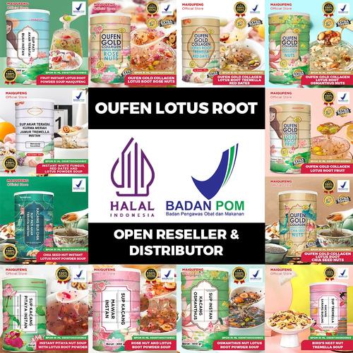 Jual Oufen Lotus Root Powder Premium Gold Collagen OuFen Bubuk Akar ...