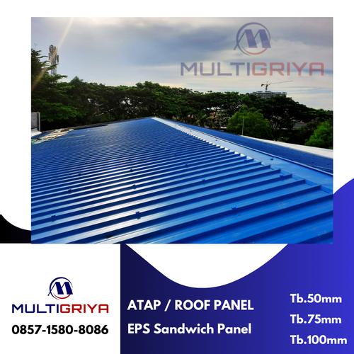 Jual ROOF PANEL, ATAP EPS Sandwich Panel Tb.50mm, Prefab Building ...