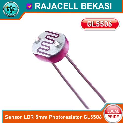 Jual LDR Sensor Cahaya GL-5506 Light Sensor Dependent Resistor Photo ...