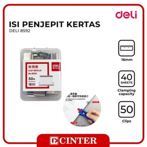 Jual DELI - ISI PENJEPIT KERAS OTOMATIS / PENJEPIT KERTAS / PAPER CLIP ...