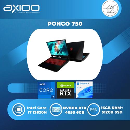 Jual AXIOO PONGO 750 I7 13620H RTX4050 6GB/ 16GB 512GB W11 15.6FHD ...