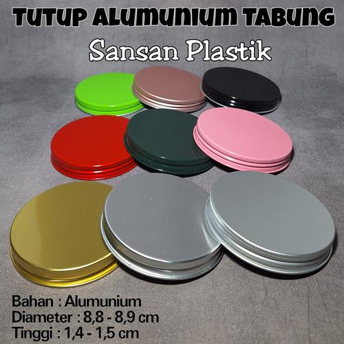 Jual Tutup alumunium 8,9 cm / tutup alumunium 89mm / tutup alumunium tabung - Alu. Silver ...