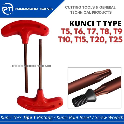 Jual Kunci T5 T6 T7 T8 T9 T10 T15 T20 Kunci Screw Bintang / Screw ...