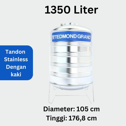 Jual Tangki Tandon Toren Air Stainless 1000 Liter Tedmond Grand ...