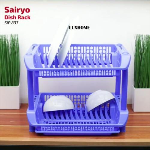 Jual RAK PIRING PLASTIK DENGAN TRAY 2 SUSUN / RAK SHINPO SAIRYO SIP837 ...