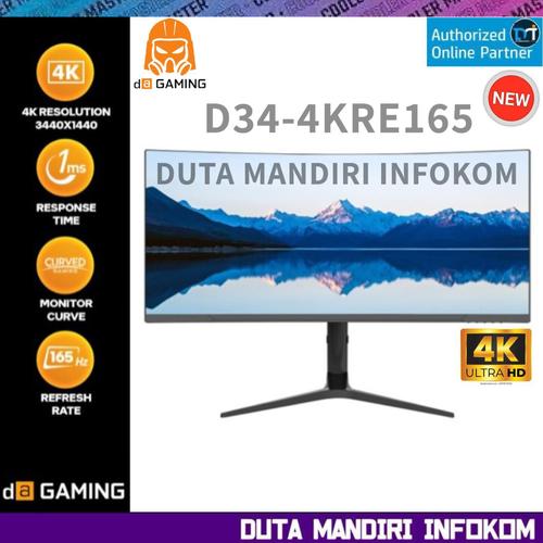 Promo Digital Alliance D34 4KRE165 34" Curved - 4K UHD VA 165Hz 1ms 99% ...