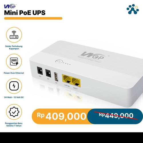 Jual WGP POE4 Mini DC UPS Travel Adaptor Untuk Backup CCTV Modem Router ...