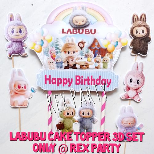 Jual LABUBU Cake Topper 3D Set/ Topper LABUBU/Topper Kue LABUBU /LABUBU ...