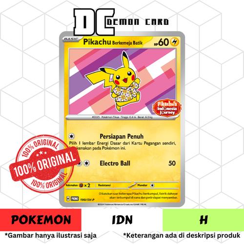Jual Kartu Pokemon TCG - Pokemon Pikachu Batik v4 - Jakarta Barat ...
