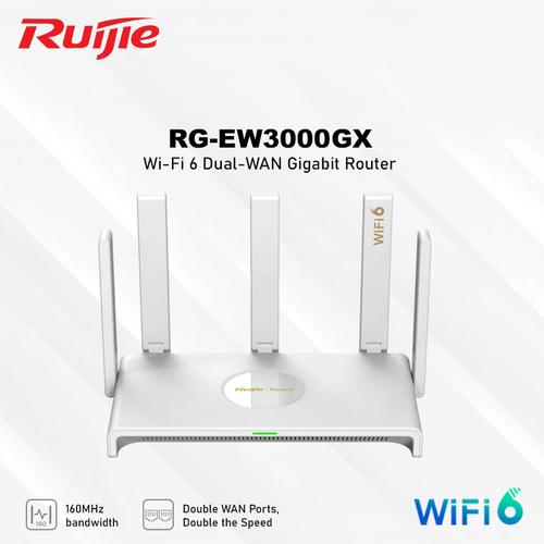 Jual RUIJIE RG-EW3000GX Wi-Fi 6 Dual-WAN Gigabit Router - Kota Kendari ...