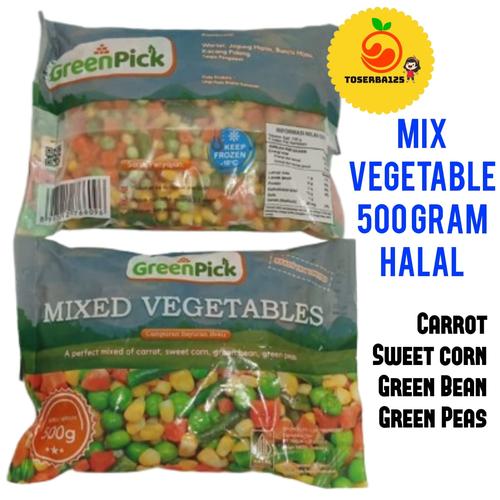 Jual Sayur mix vegetable Frozen sayur beku greenpick halal 500g ...