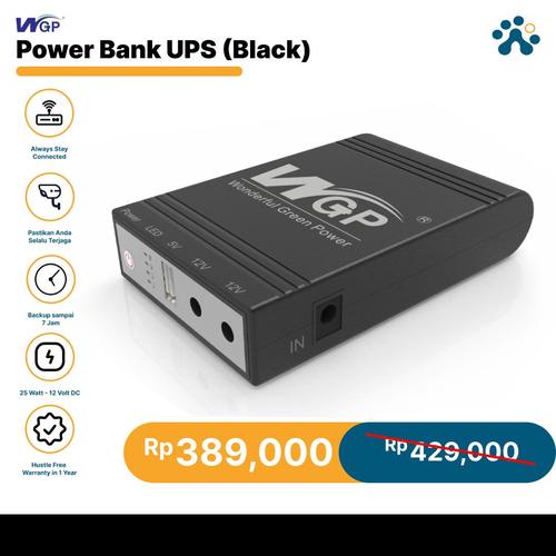 Promo WGP Mini UPS Travel Adaptor Untuk Backup CCTV Modem Router ...