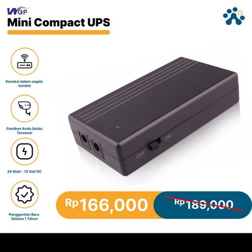 Promo WGP UPS1202A Mini DC UPS Travel Adaptor Untuk Backup CCTV Modem ...