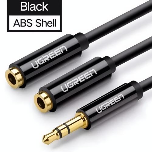 Jual UGREEN Audio Splitter Aux Jack 3.5mm 1 Female to 2 Male ABS SHELL ...