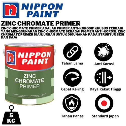 Jual NIPPON PAINT ZINC CHROMATE PRIMER 5KG CAT BESI ANTI KARAT NIPPON ...