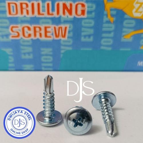 Jual SDS TRUSS HEAD (+) 10X19 SHINZOLO SEKRUP SDS BAJA RINGAN PUTIH ...