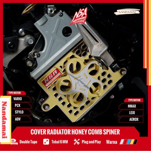 Promo NSA COVER RADIATOR SPINER BISA BERPUTAR VARIO PCX NMAX AEROX ADV ...