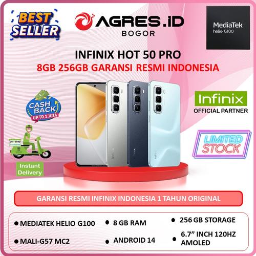 Promo Infinix Hot 50 Pro Mediatek Helio G100 8gb 256gb Garansi Resmi ...